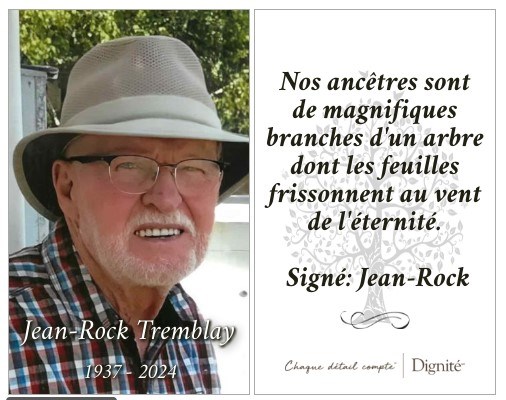 Jean-Rock Tremblay Obituary - Jonquiere, QC