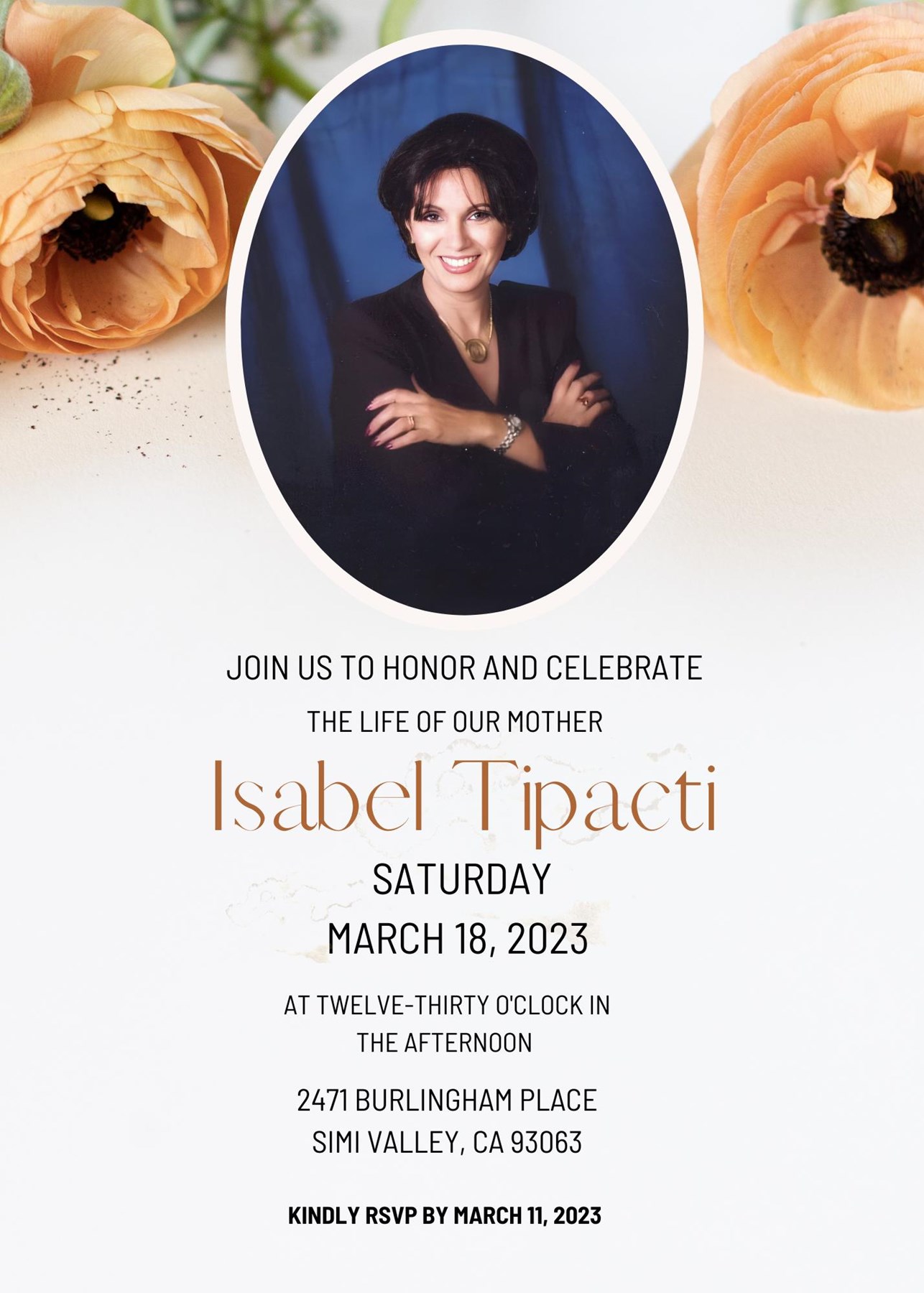Isabel Tipacti Obituary - Canoga Park, CA