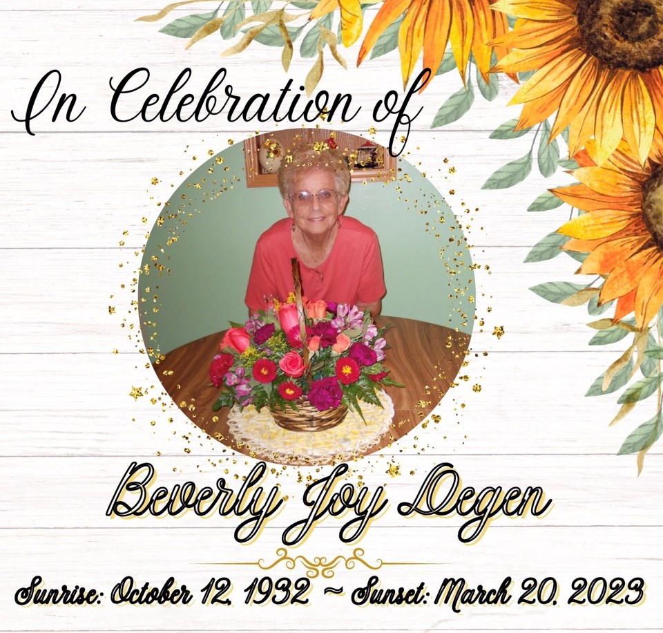 Beverly Joy Degen Obituary - Lancaster, CA