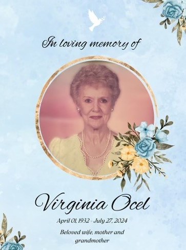 Virginia Ocel Obituary - Falls Church, VA
