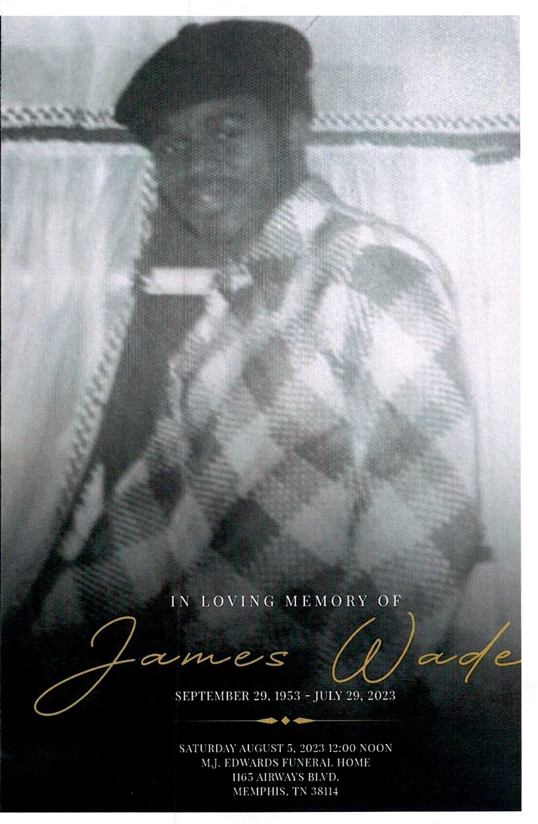James Wade Obituary - Memphis, TN